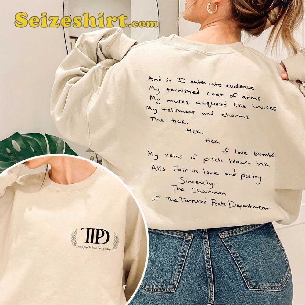 The Tortured Poets Department Ttpd Lyrics Shirt - Gem